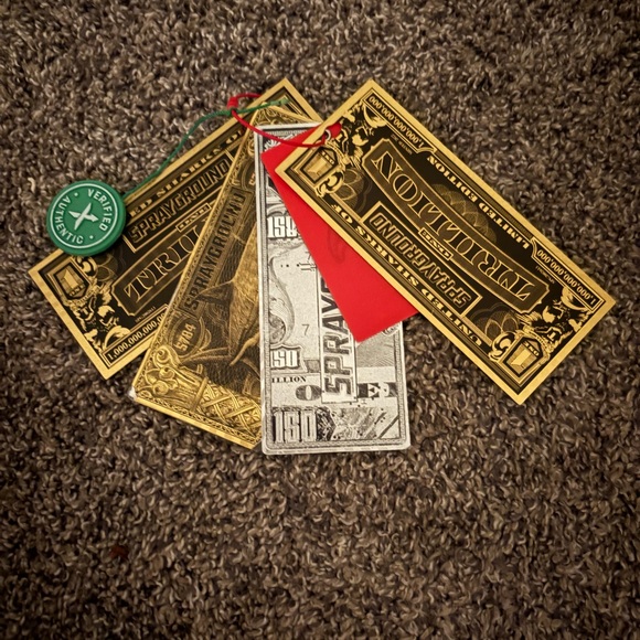 Sprayground | Design | Sprayground Gold And Silver Money Tags | Poshmark